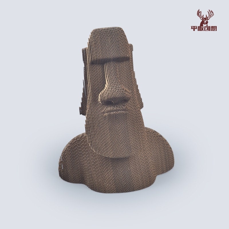Moai Statue Cardboard Sculpture DIY Papercraft 3D Paper | Etsy Moai Statue Cardboard Sculpture DIY Papercraft 3D Paper | Etsy