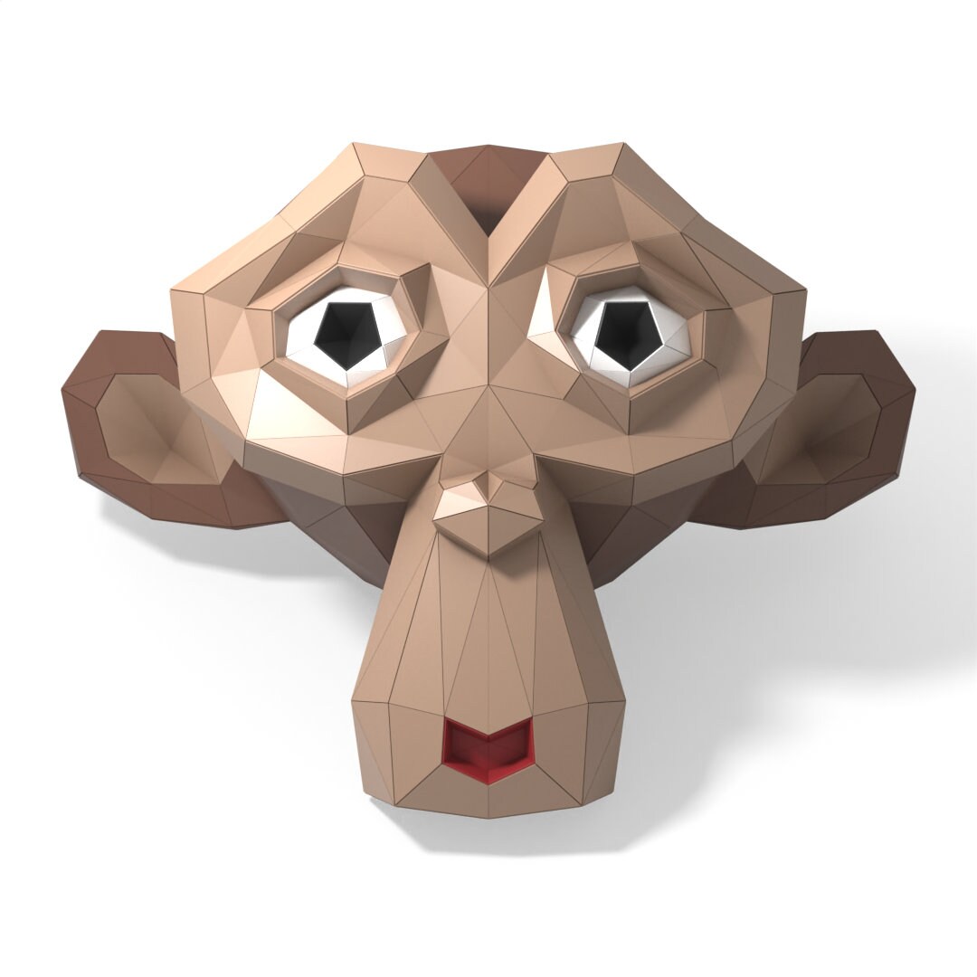 Suzanne Monkey Paper Sculpture,pre-cut DIY Papercraft Kit,handmade ...