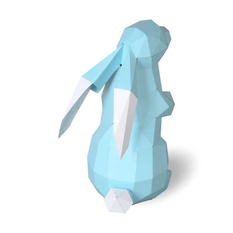 Bunny Sculpture Pre-cut DIY Papercraft Kit Multi-color | Etsy