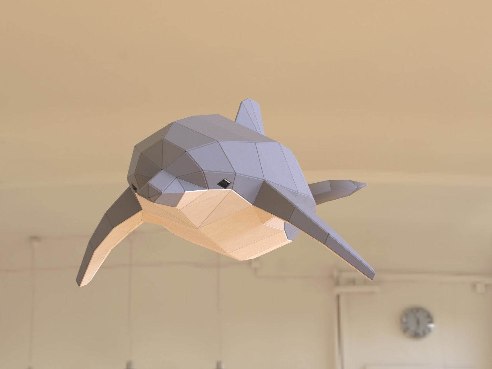 Dolphin Paper Sculpturepre-cut DIY Papercraft Kithandmade | Etsy