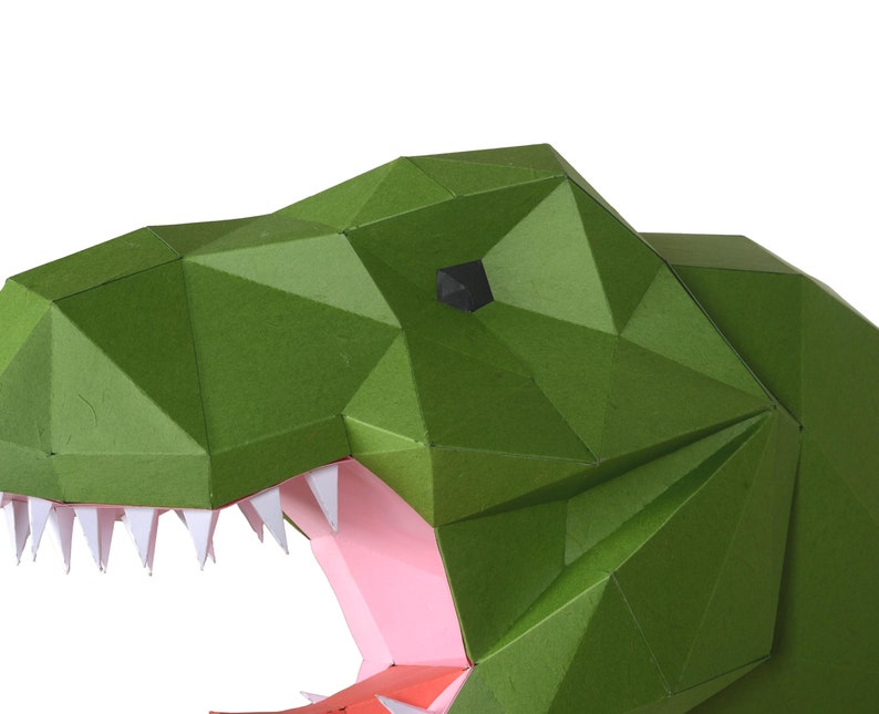 T-rex Trophy Sculpture Pre-cut DIY Papercraft Kit | Etsy