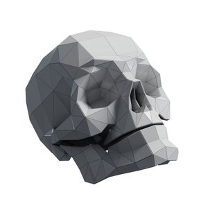 Human Skull Paper Sculpture,pre-cut DIY Papercraft Kit,handmade Real ...