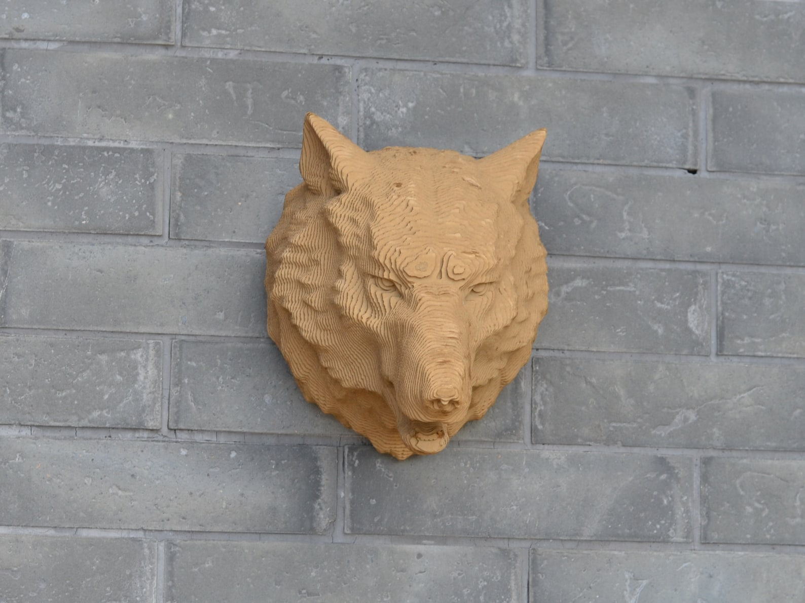 Wolf Head Trophy DIY Cardboard Sculpture DIY Papercraft 3D - Etsy UK