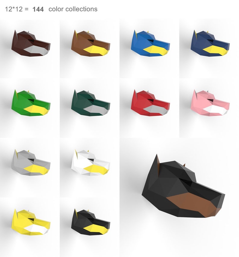 Doberman Mask Paper Mask Animal Mask DIY Animal Head DIY - Etsy