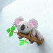 Koala on Branch Paper Sculpture,pre-cut DIY Papercraft Kit,handmade ...