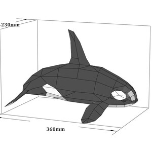 Orca Family Style 1 Paper Sculpture,,pre-cut DIY Papercraft Kit ...