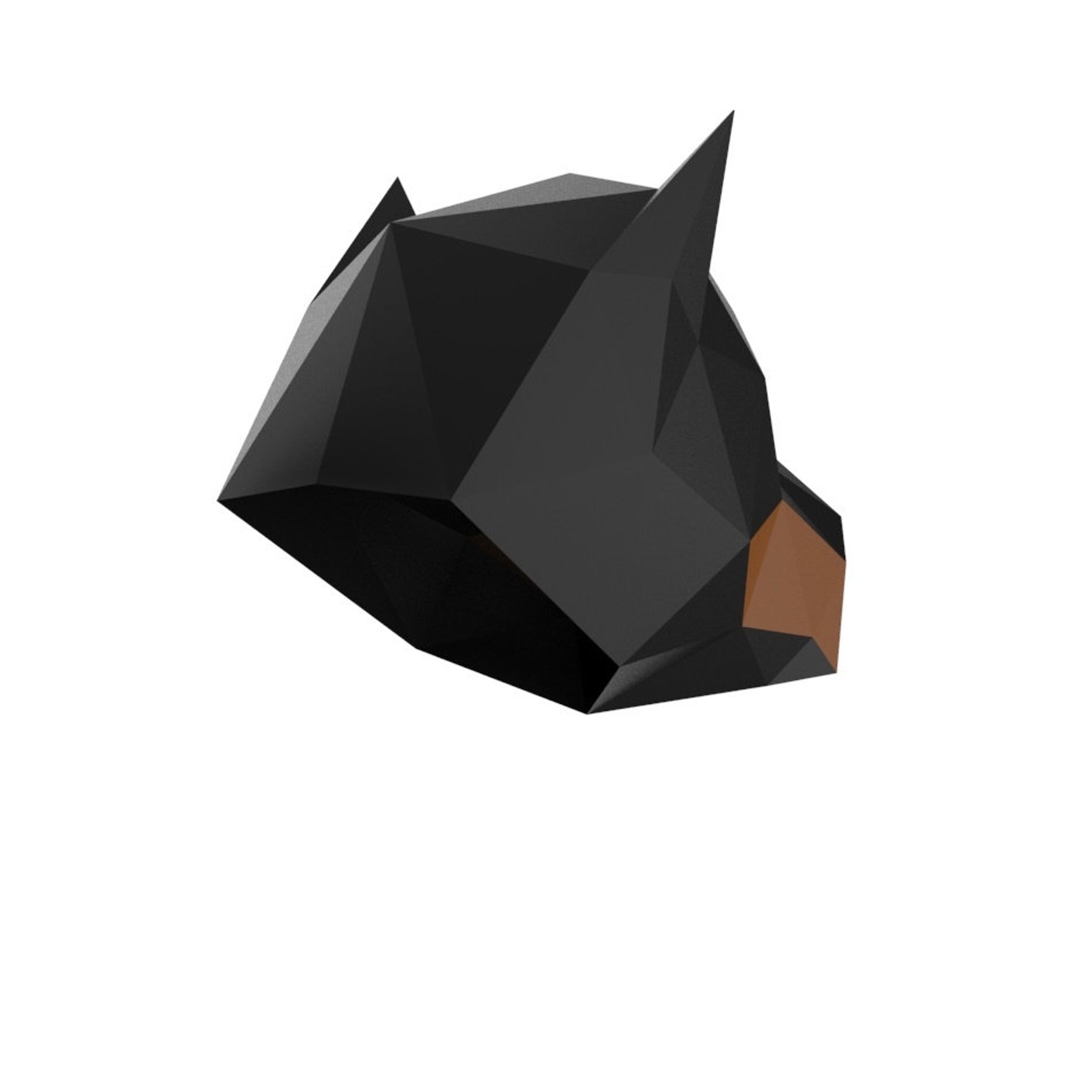 Doberman Mask Paper Mask Animal Mask DIY Animal Head DIY - Etsy