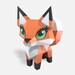 Cute Fox Paper Sculpture,pre-cut DIY Papercraft Kit,handmade Cute ...