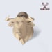 Bull Trophy DIY Cardboard Sculpture, DIY Papercraft, 3D Wall Arthome ...