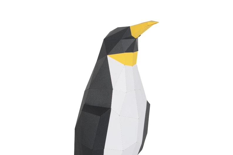 King Penguin Pre-cutting DIY Papercraft Kit, Multi-color Option，3d Art ...