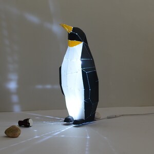King Penguin DIY Paper Lamp Craft Kit,creative Paper Lamp Shade,3d ...