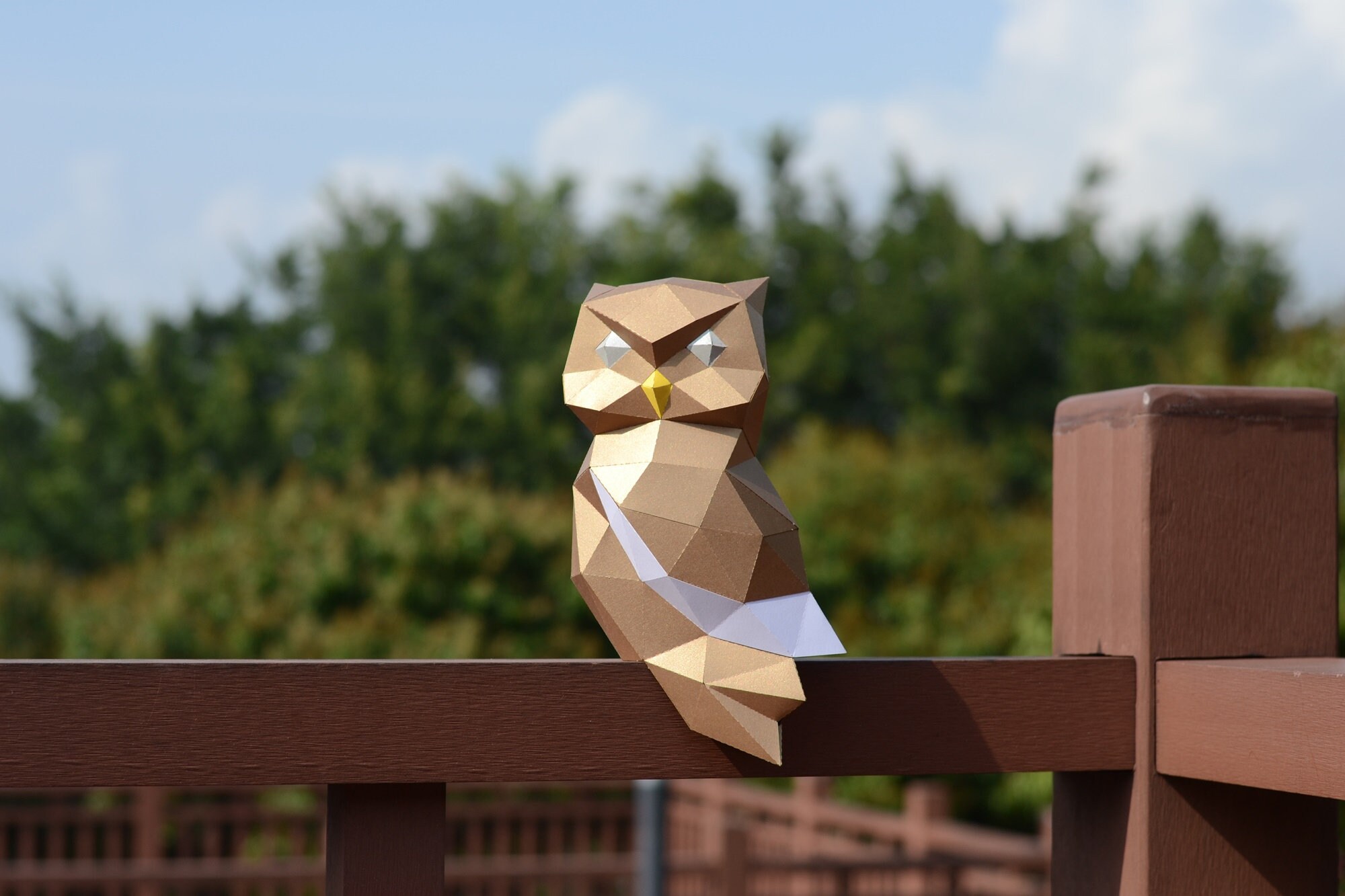 Owl Pre-cutting DIY Papercraft Kit Multi-color Option3d Art | Etsy