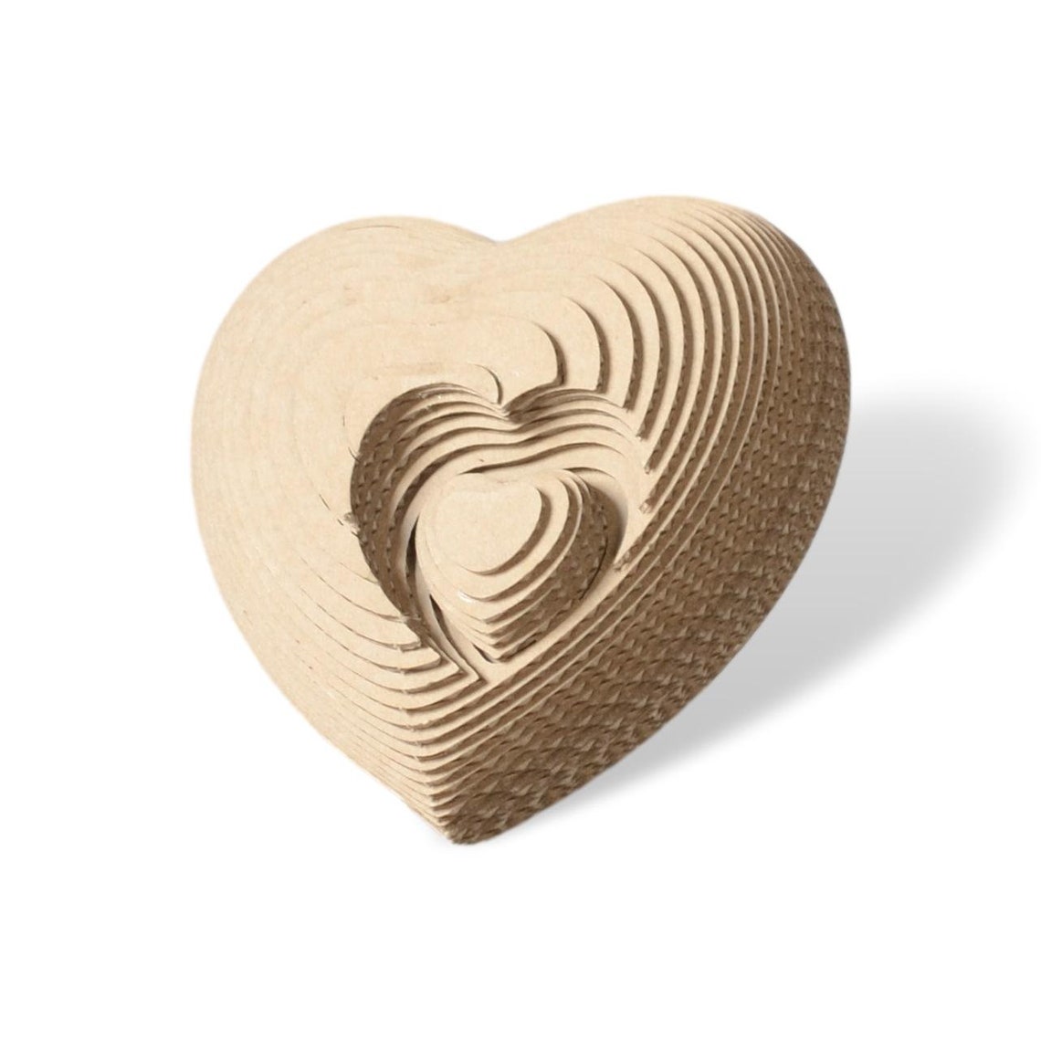 Heart of Lover Cardboard Sculpture DIY 3D Papercraft Kit 3D | Etsy