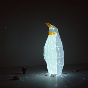 King Penguin DIY Paper Lamp Craft Kit,creative Paper Lamp Shade,3d ...