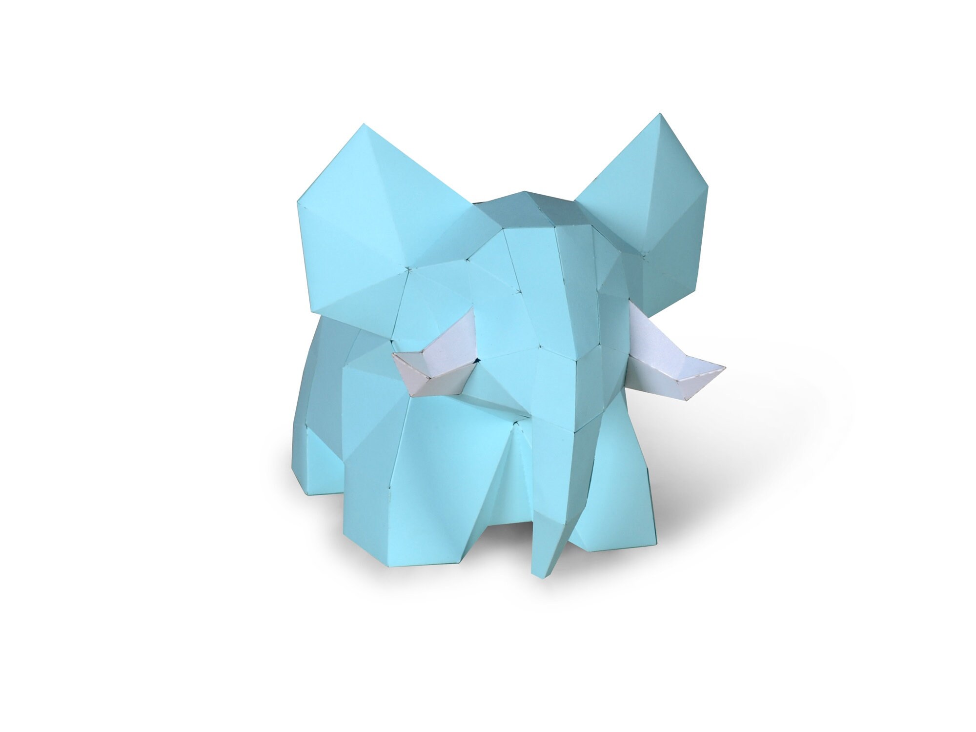 Elephant DIY Paper Craft KitPre Cut 3D Papercraft for | Etsy