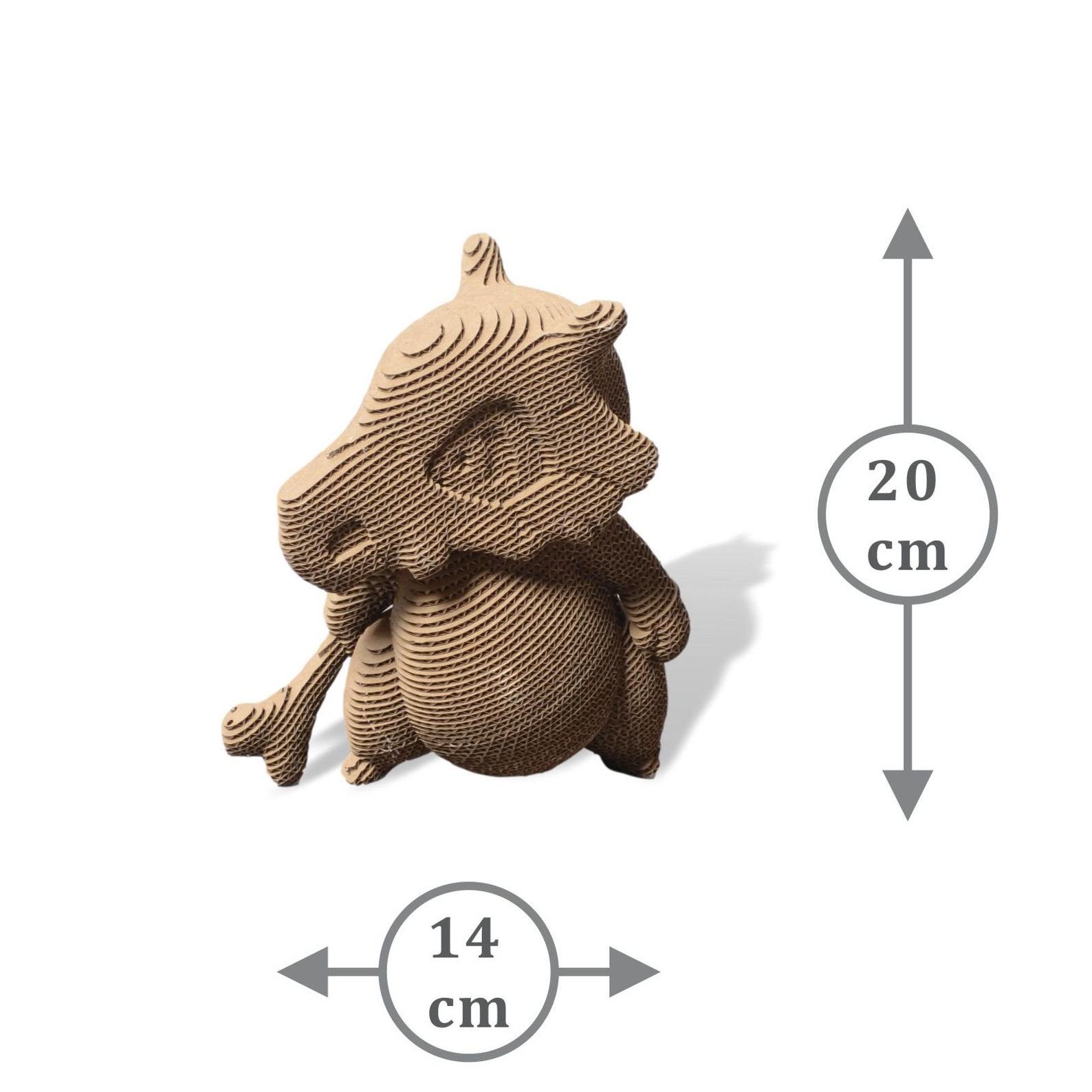 Cubone Cardboard Sculpture DIY Pokemon 3D Papercraft kit 3D | Etsy