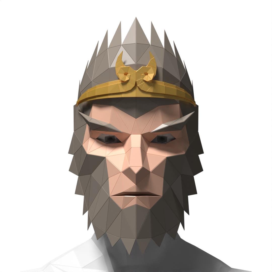 Monkey King Mask Paper Sculpture,pre-cut DIY Papercraft Kit,handmade ...