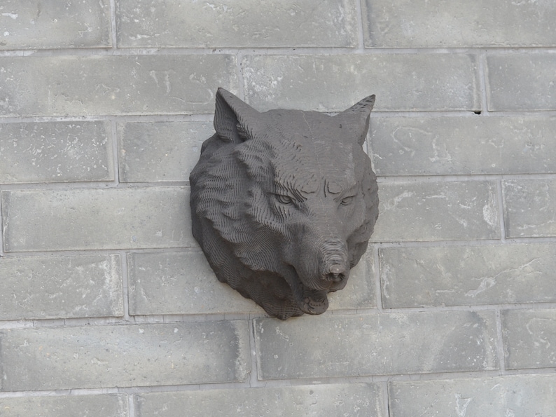 Wolf Head Trophy DIY Cardboard Sculpture DIY Papercraft 3D - Etsy UK