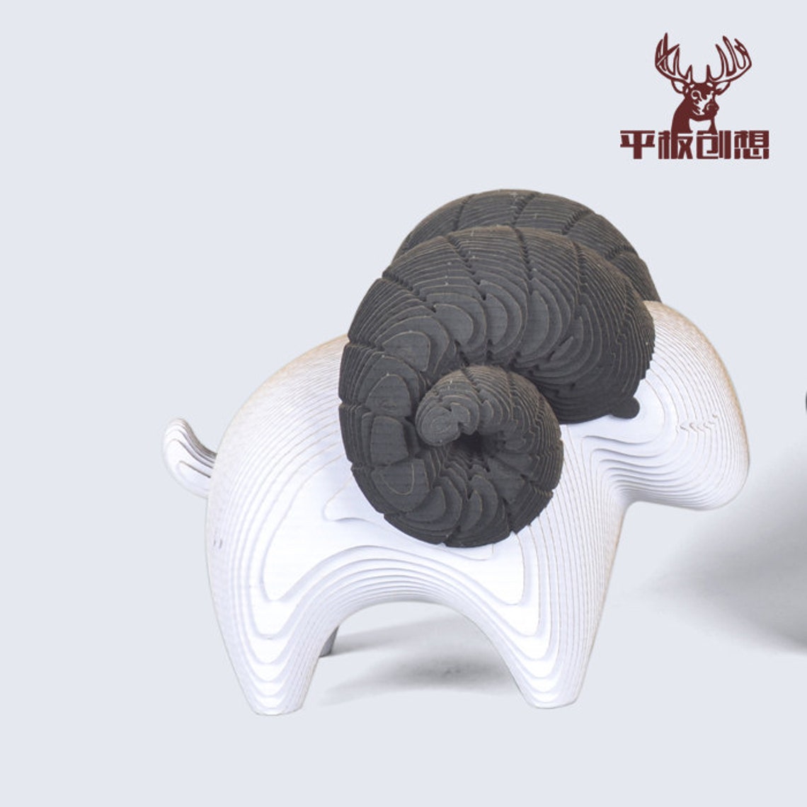 Zebra Horns Sheep DIY Cardboard Sculpture DIY Papercraft - Etsy