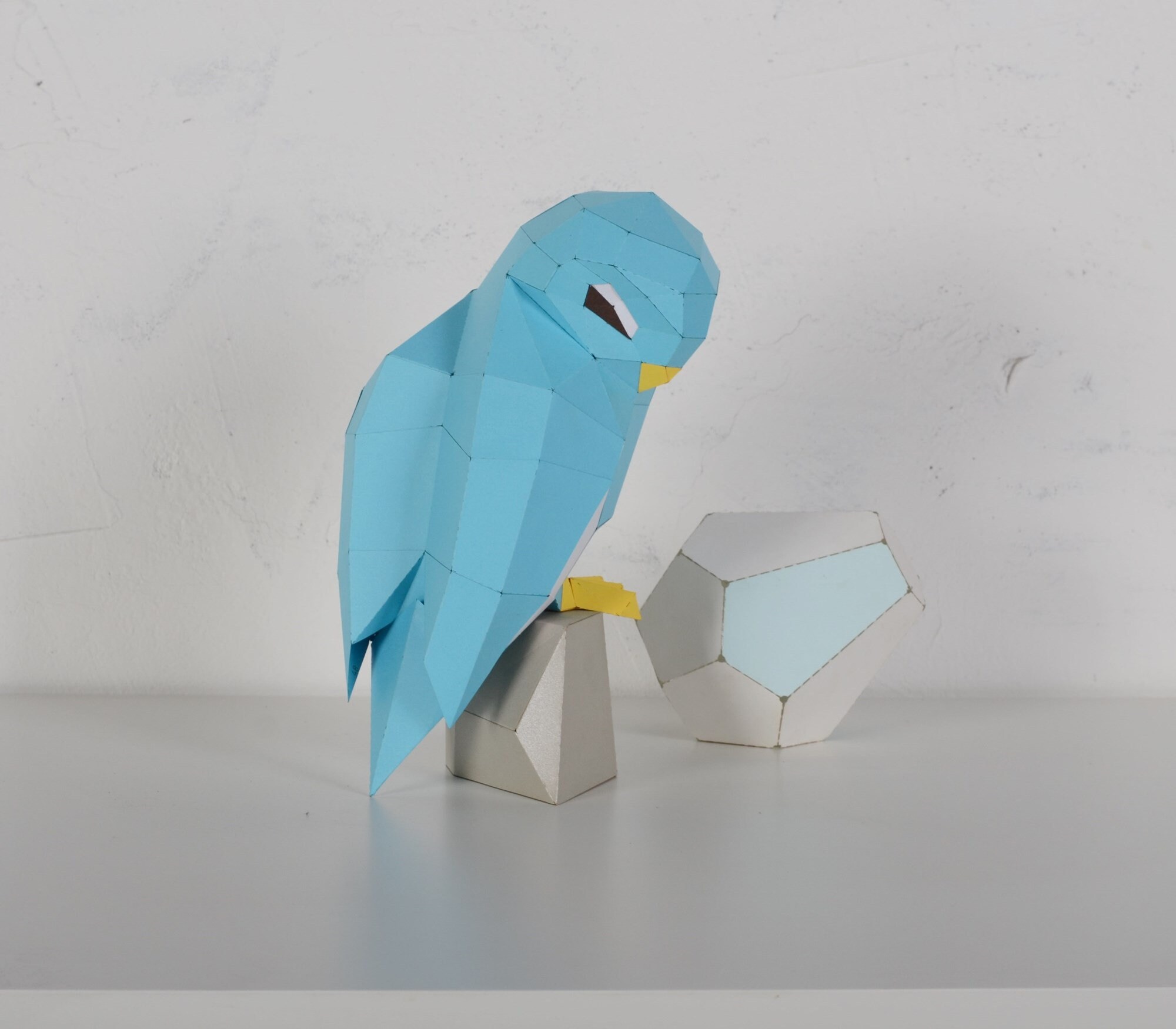 Owl Furgure Pre-cutting DIY Papercraft Kit Multi-color | Etsy