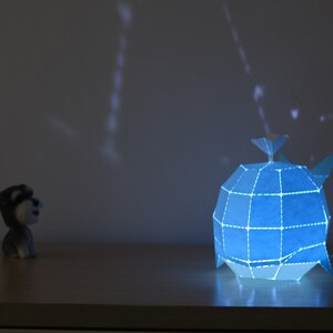 Whale DIY Paper Lamp Craft Kit,creative Paper Lamp Shade,3d Papercraft ...