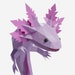 Axolotl 2 Paper Sculpture,pre-cut DIY Papercraft Kit,handmade Wild ...