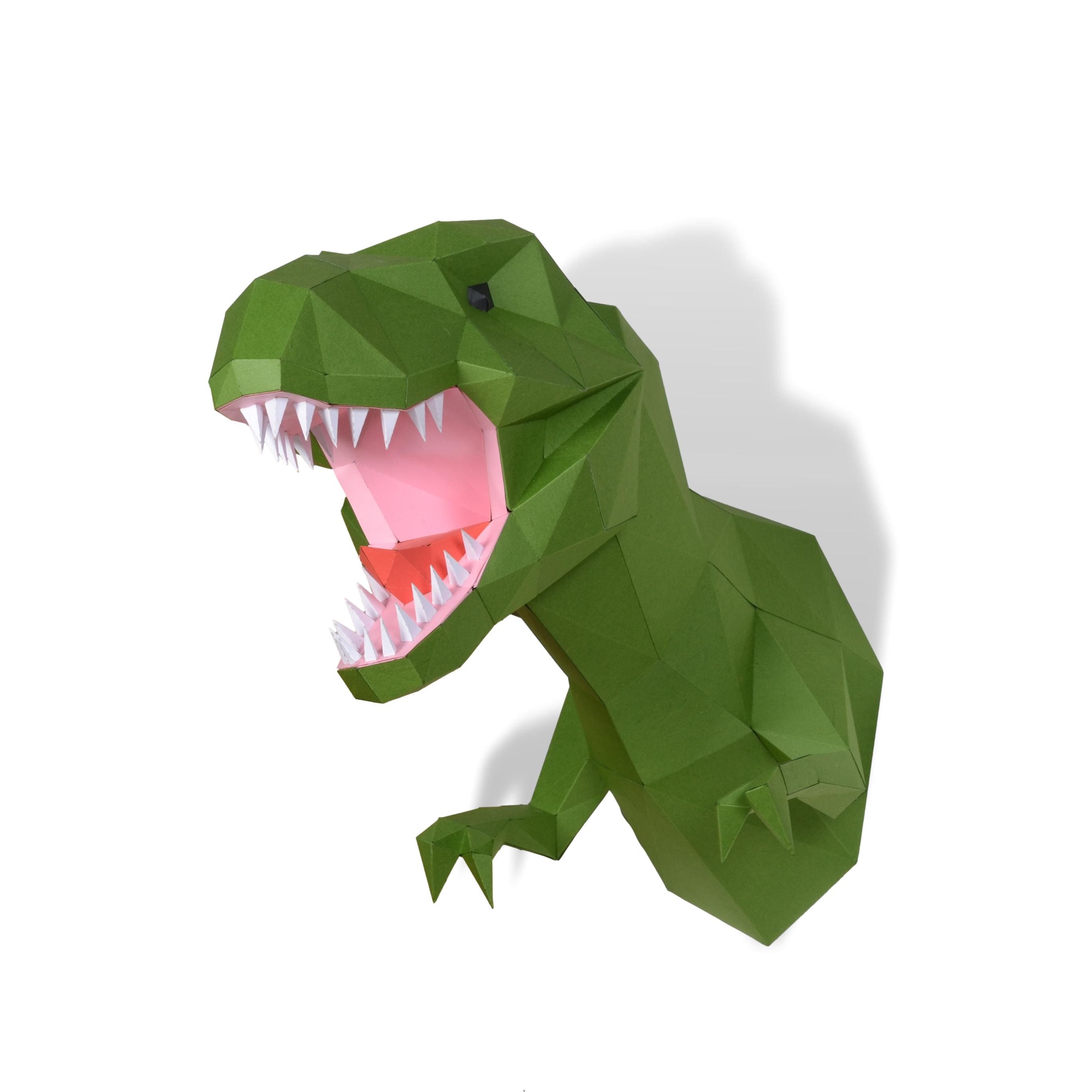 T-rex Trophy Sculpture Pre-cut DIY Papercraft Kit | Etsy