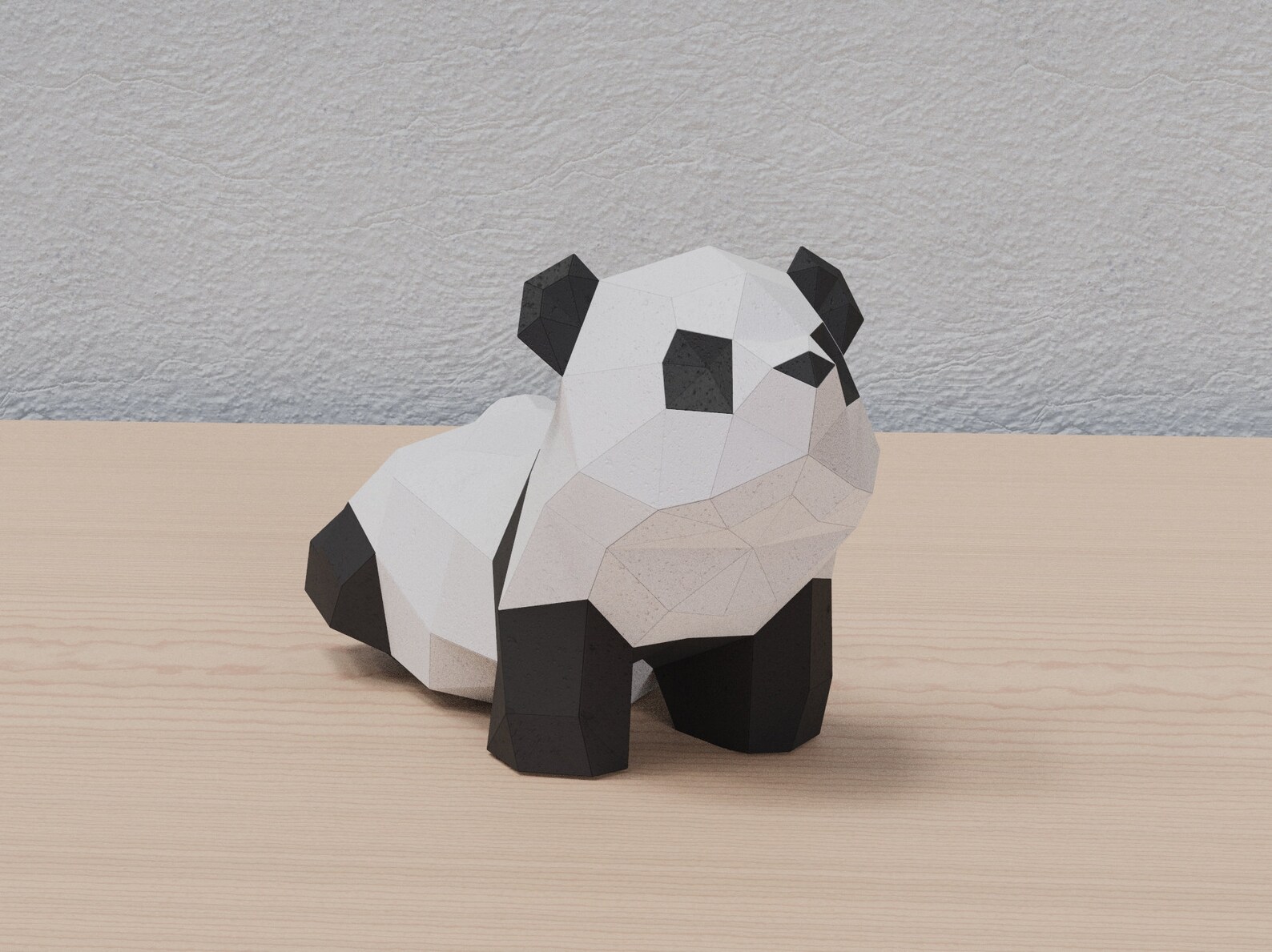 Cute Panda Pre-cutting DIY Papercraft Kit Multi-color | Etsy
