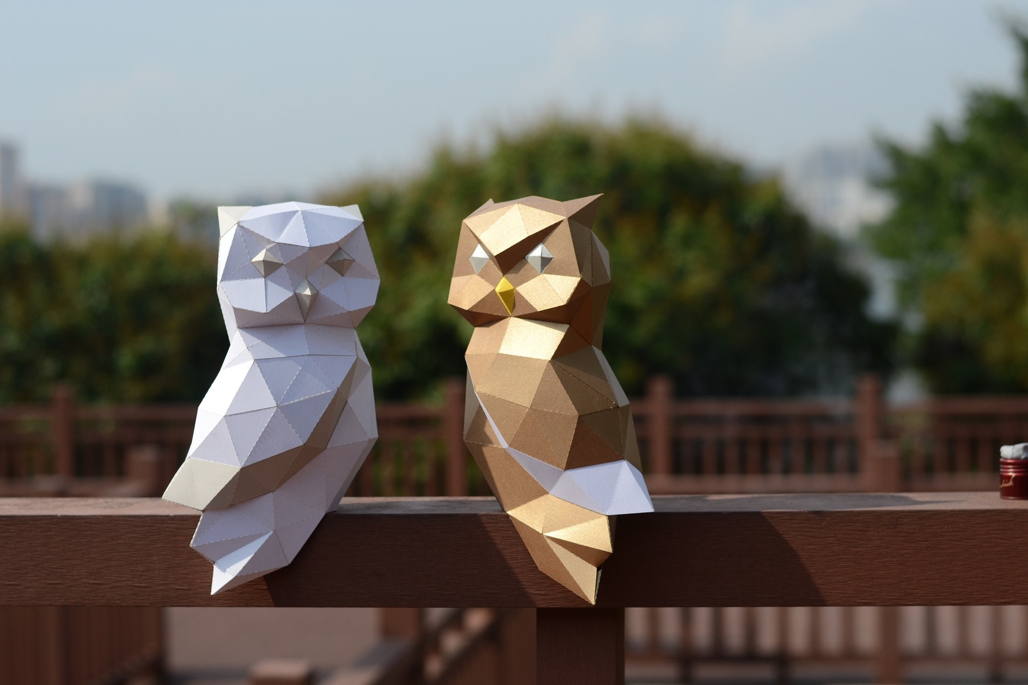 Owl Pre-cutting DIY Papercraft Kit Multi-color Option3d Art | Etsy