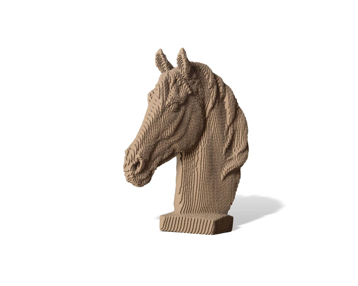 Small Size Horse Head Cardboard Sculpture, DIY Dragon Ball 3D ...
