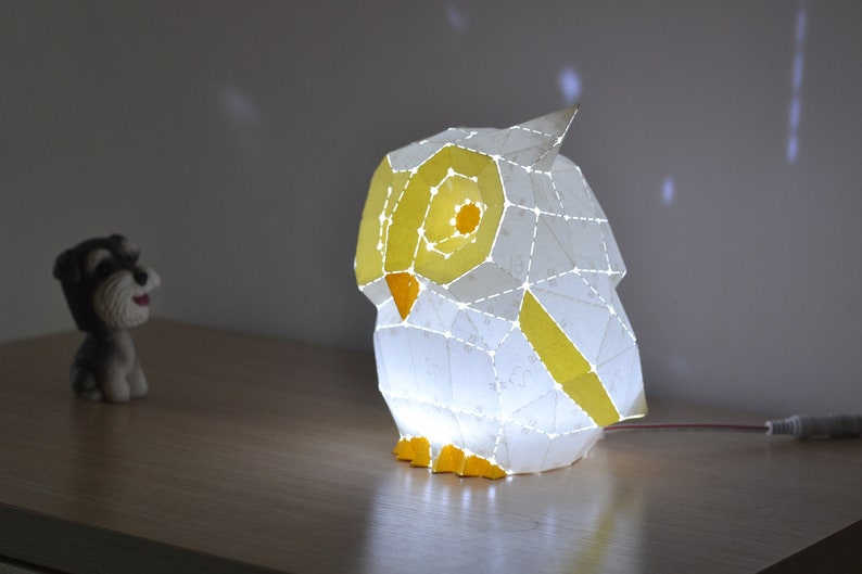 Little Owl DIY Paper Lamp Craft Kit,creative Paper Lamp Shade,3d ...