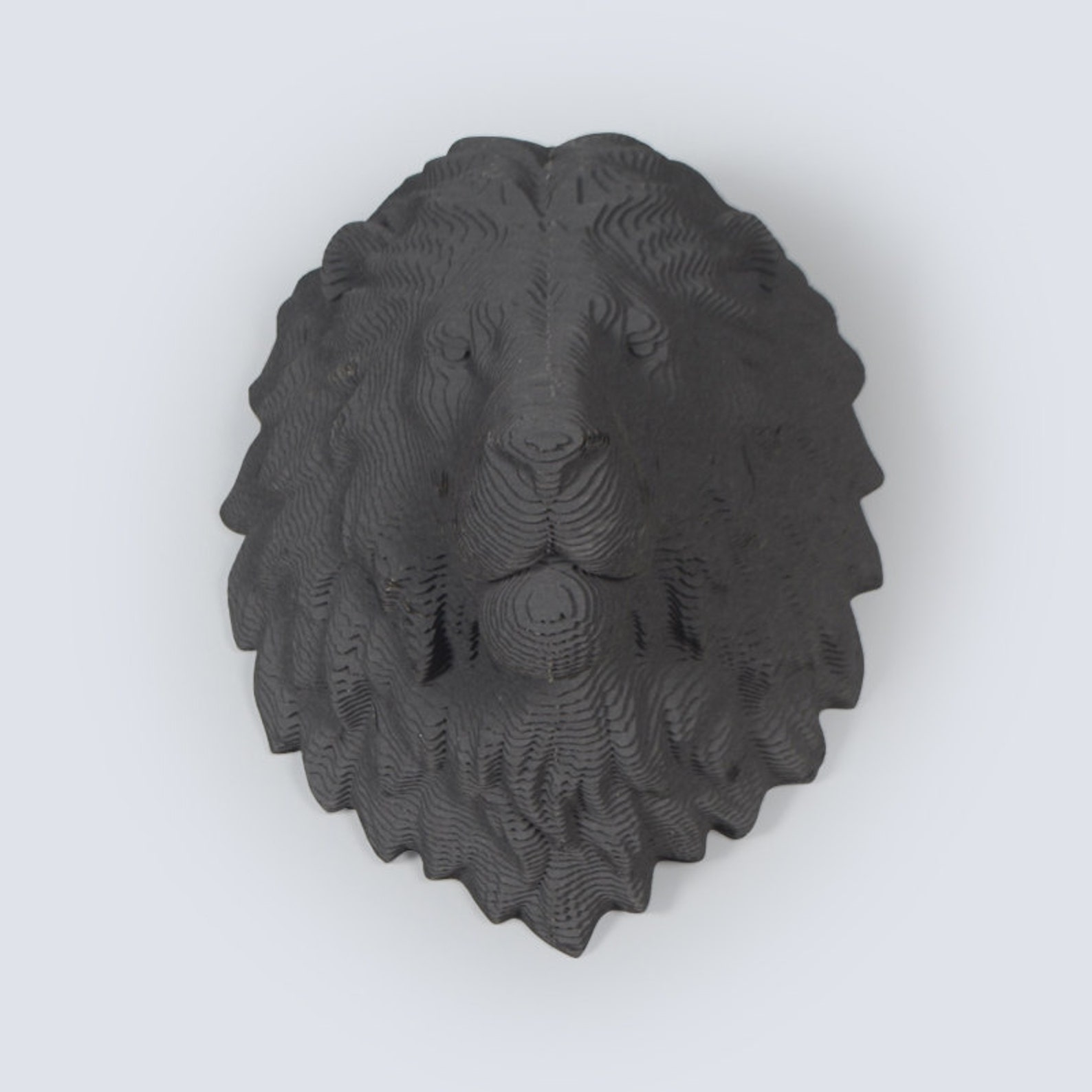 Lion Head Trophy DIY Cardboard Sculpture DIY Papercraft 3D - Etsy