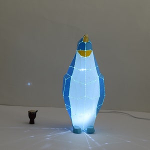 King Penguin DIY Paper Lamp Craft Kit,creative Paper Lamp Shade,3d ...