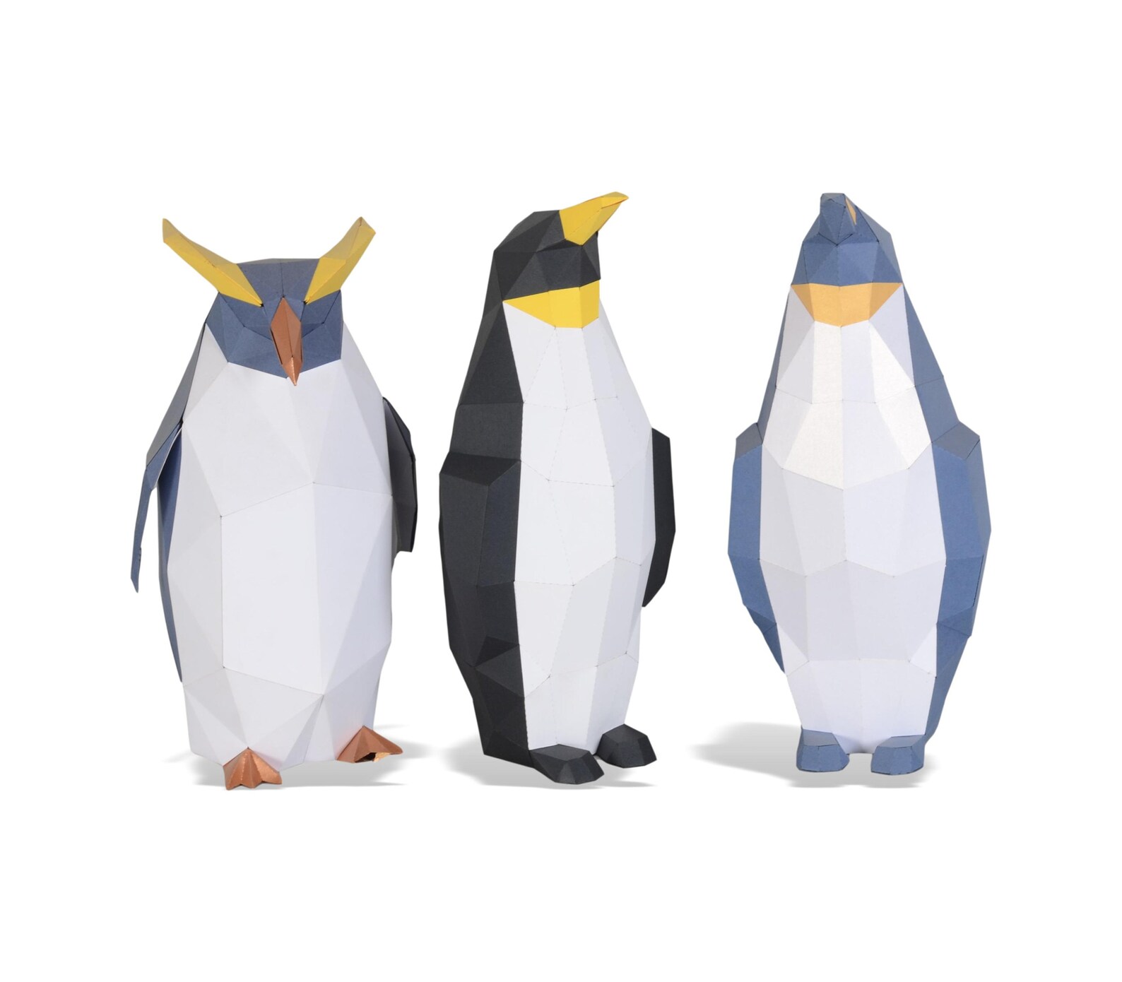 King Penguin Pre-cutting DIY Papercraft Kit, Multi-color Option，3d Art ...