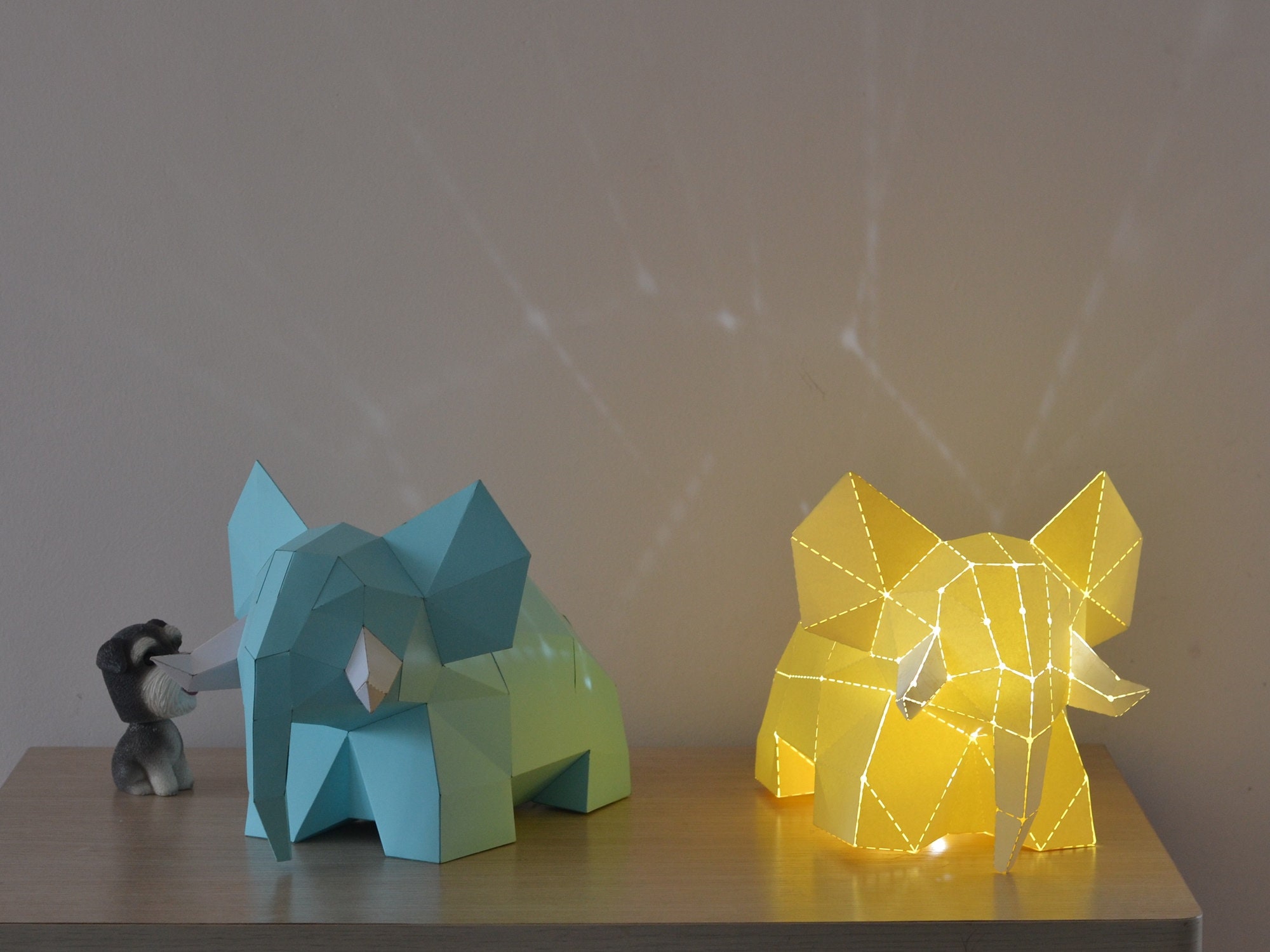 Elephant DIY Paper Craft KitPre Cut 3D Papercraft for | Etsy