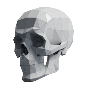 Human Skull Paper Sculpture,pre-cut DIY Papercraft Kit,handmade Real ...