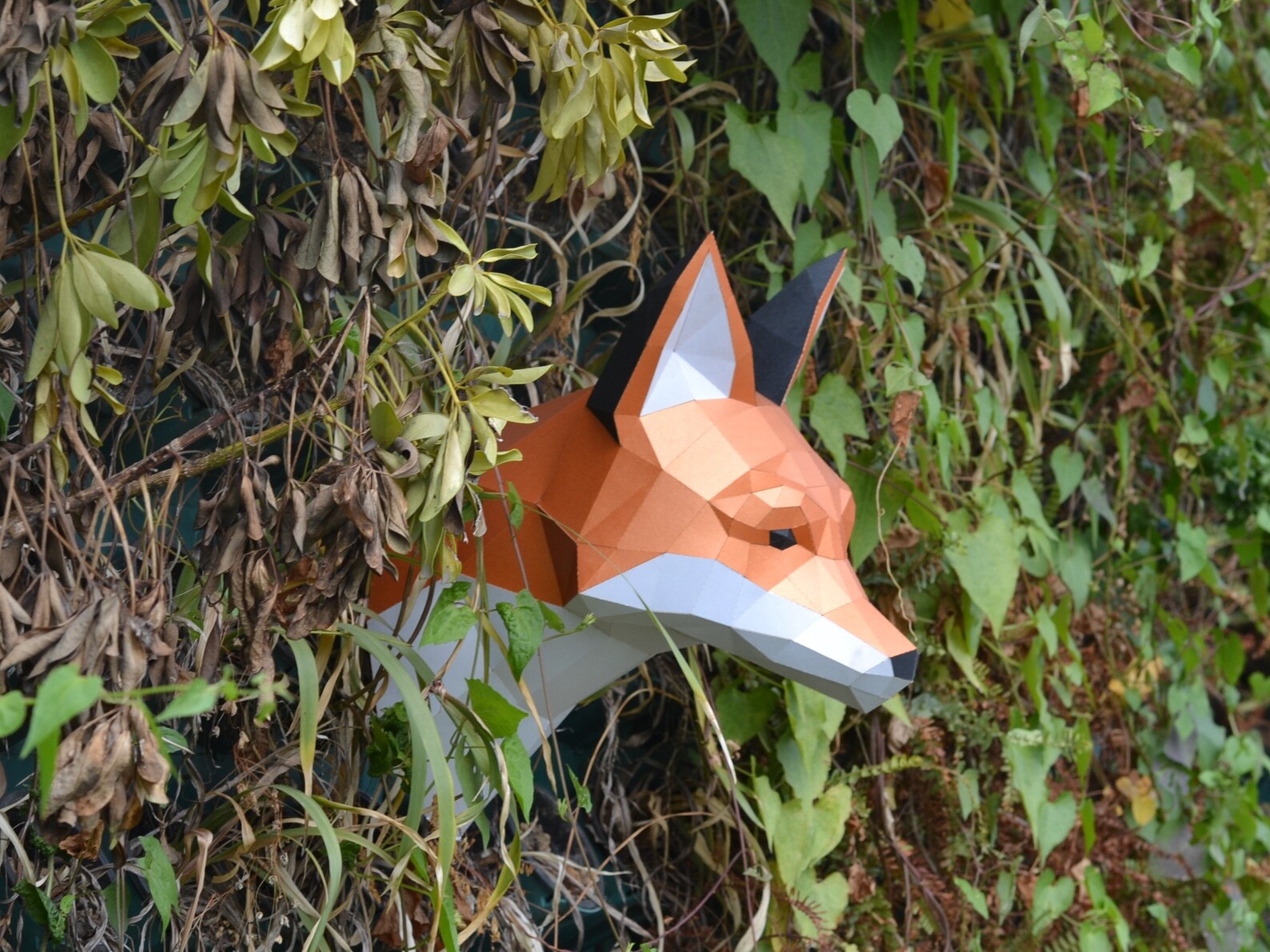 Fox Head Sculpture Pre-cutting DIY Papercraft Kit - Etsy