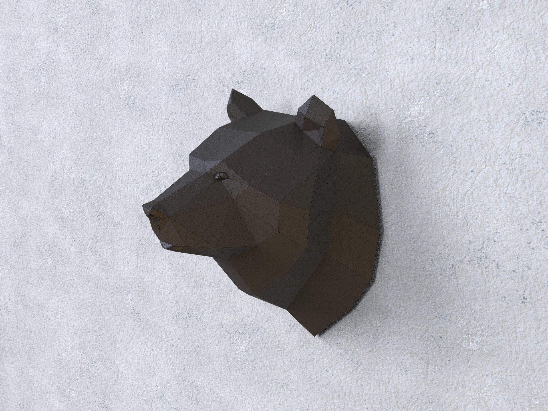 Grizzly Trophy Paper Sculpturepre-cut DIY Papercraft | Etsy