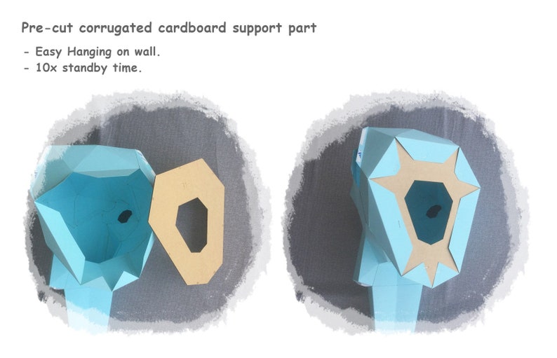 Tiger Head Paper Sculpturepre-cut DIY Papercraft Kithandmade | Etsy