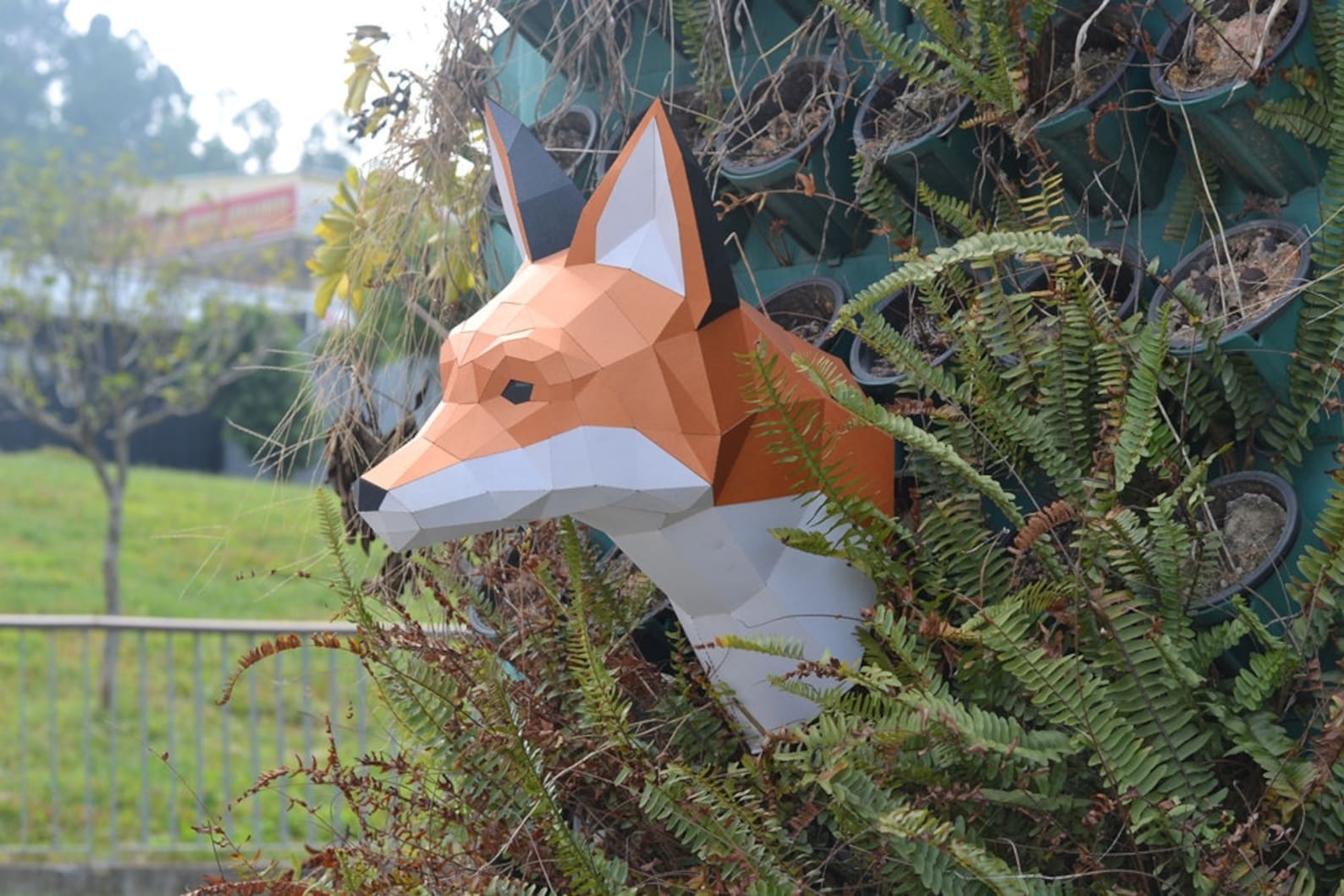 Fox Head Sculpture Pre-cutting DIY Papercraft Kit | Etsy
