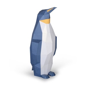 King Penguin Pre-cutting DIY Papercraft Kit, Multi-color Option，3d Art ...
