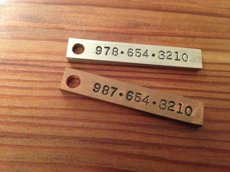 Custom Number Key Tags - Etsy