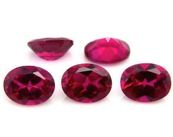 Lab created rubies | Etsy