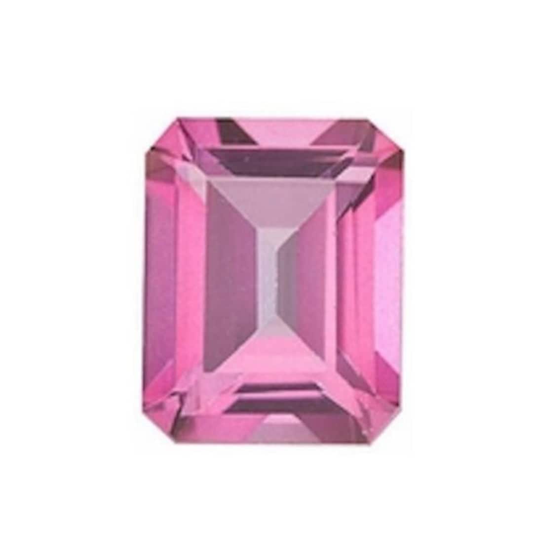 Natural Pink Topaz Gemstone, Octagon Faceted Loose Topaz Stone for ...