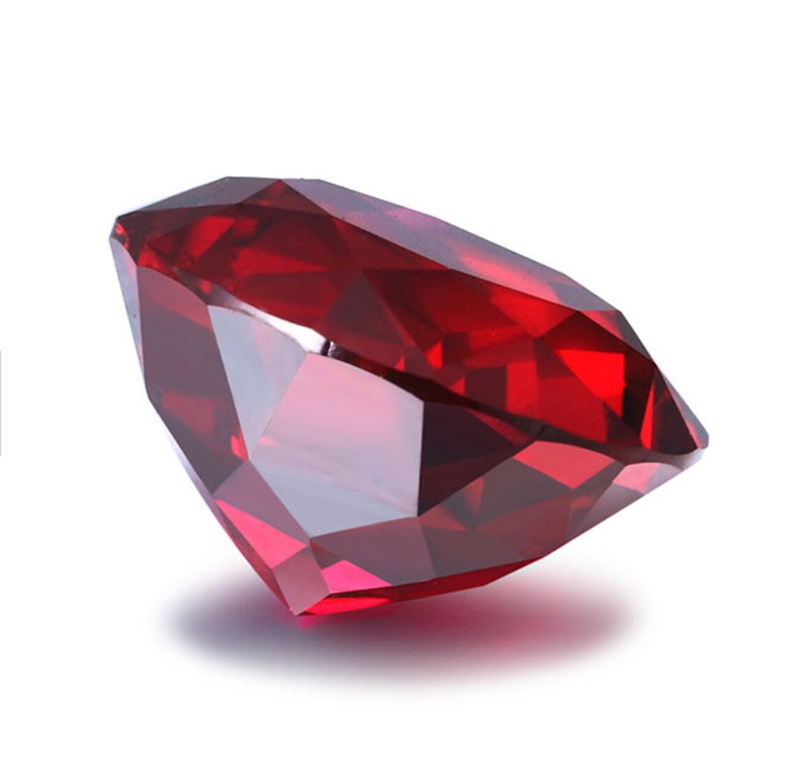 Lab Created Pulled Czochralski Ruby AAAAA Round Faceted Loose - Etsy