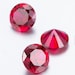 Lab Created Pulled Czochralski Ruby AAAAA Round Faceted Loose Stones for Jewelry Makings, July ...