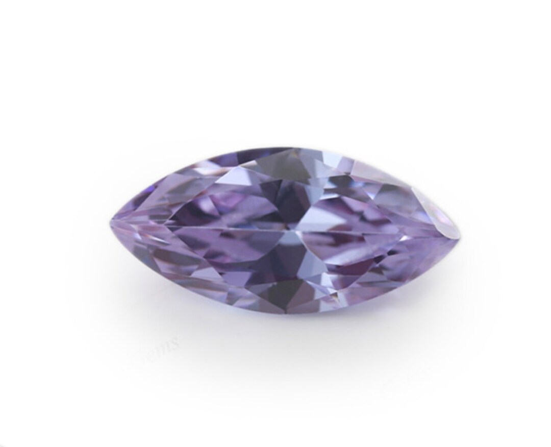 Lavender CZ Diamond AAA Stones, Marquise Faceted Cubic Zirconia Crystal ...