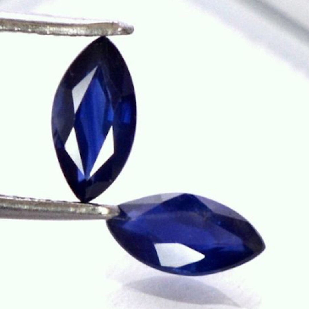 Natural Blue Sapphire Diffusion AAA Marquise Faceted Loose Gemstones ...