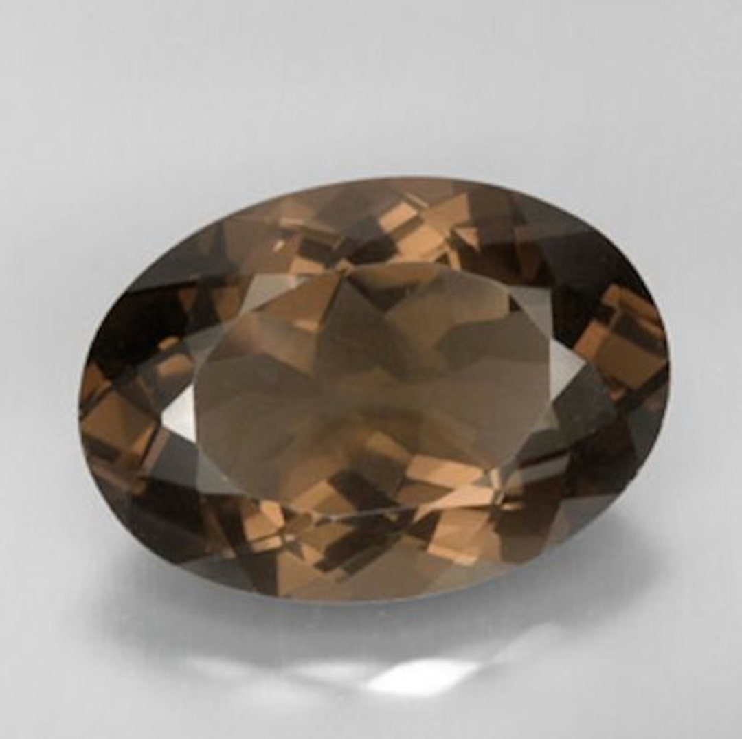Natural Genuine Smoky Quartz AAA Oval Faceted Loose Gemstones for ...