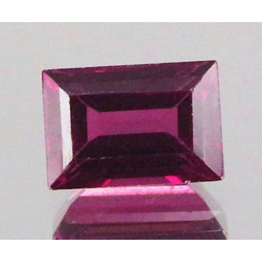 Genuine Natural Rhodolite Garnet Baguette Faceted AAA Loose Gemstones ...